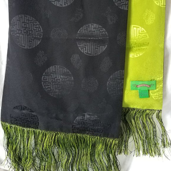 Shanghai Tang | Accessories | Shanghai Tang Reversible Silk Scarf ...